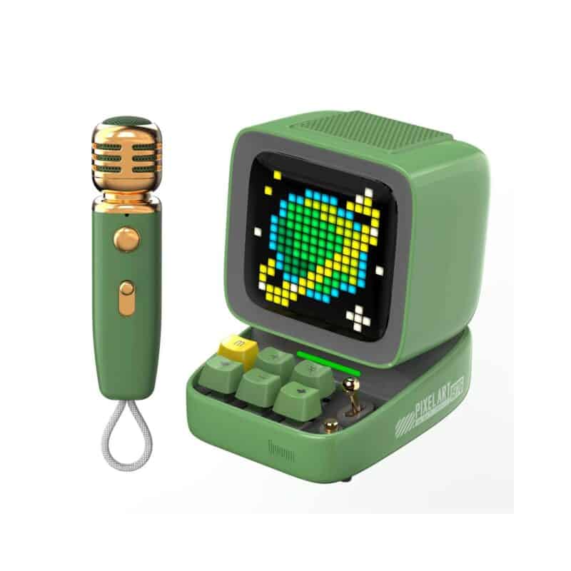 Divoom Ditoo Mic Bluetooth Speaker w/ Mic Green - Urban Gadgets PH