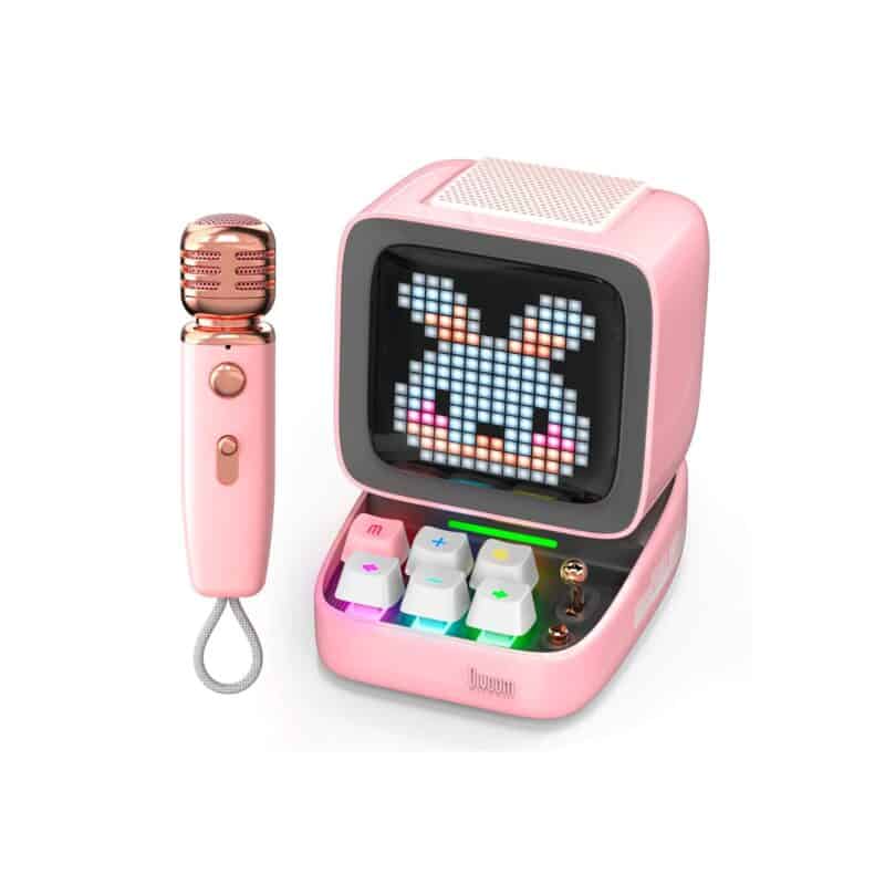 Divoom Ditoo Mic Bluetooth Speaker w/ Mic Pink - Urban Gadgets PH