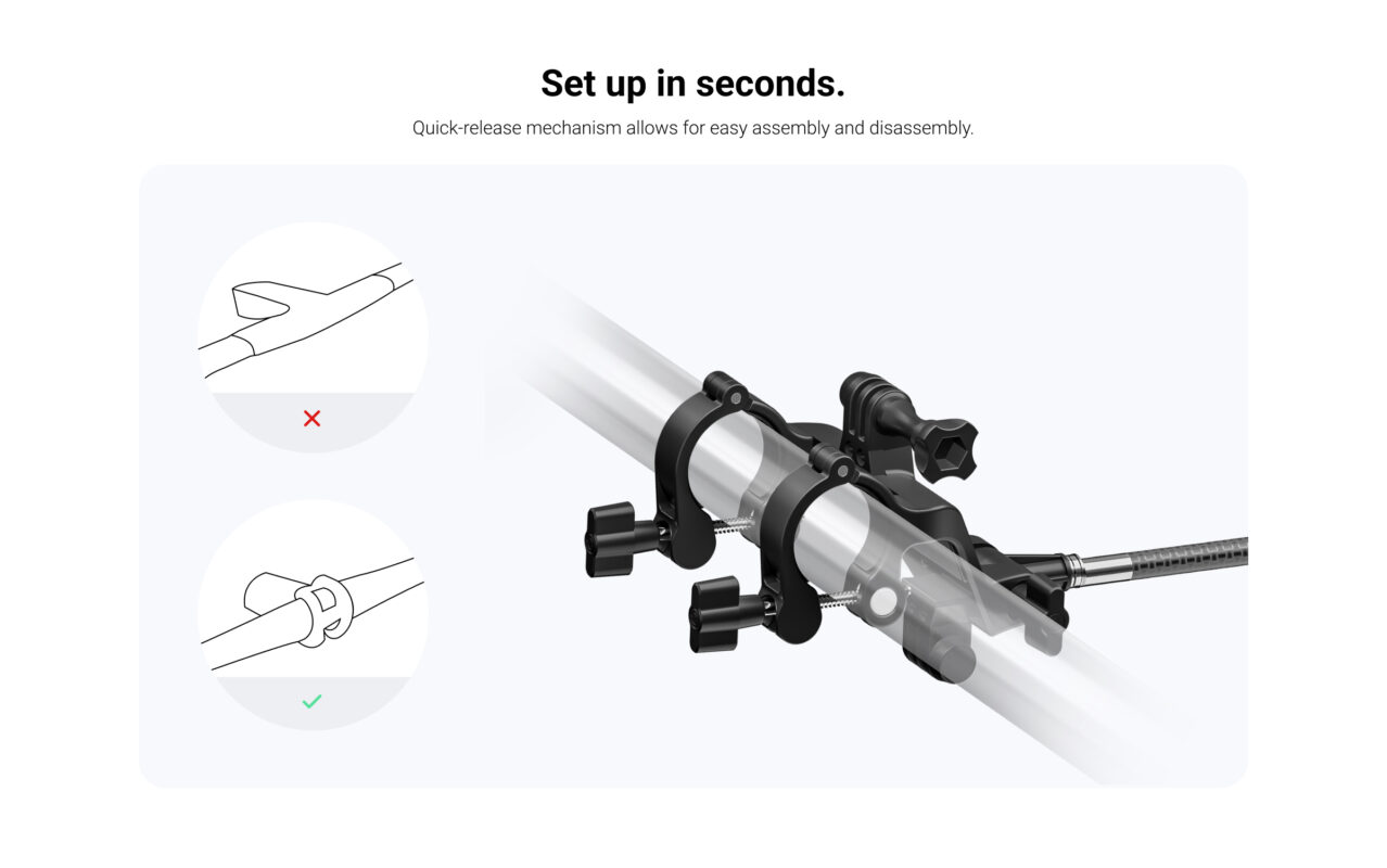 Insta360 Third Person Bike Handle Bar Mount - Urban Gadgets PH